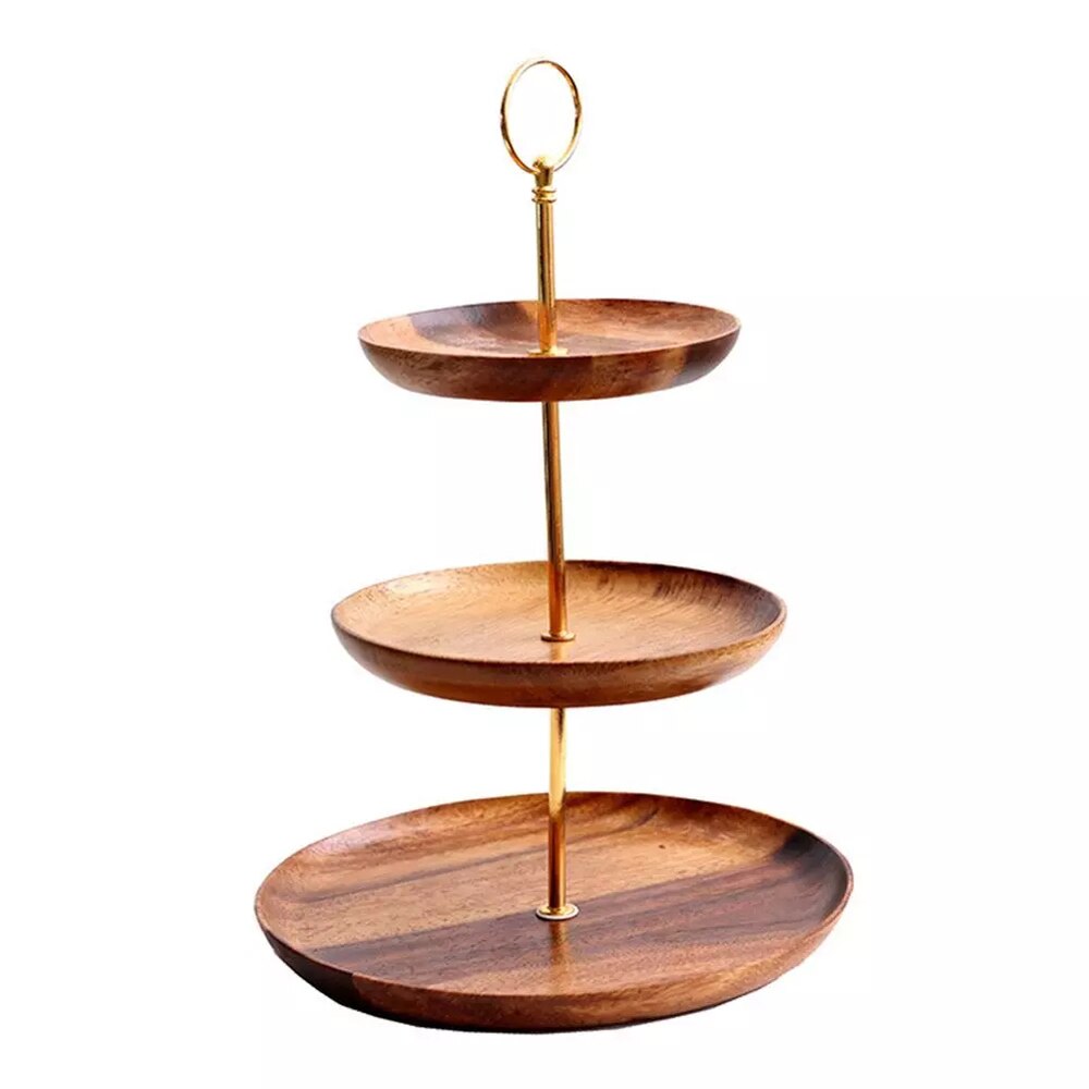 Dessert Trays 3 Tier Multifunctional Wooden Fruit ... – Grandado