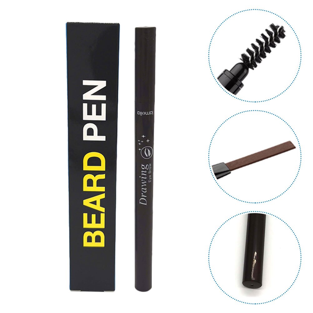 2 in 1 Set Mustache Pen Brush Mustache Beard Penci... – Vicedeal