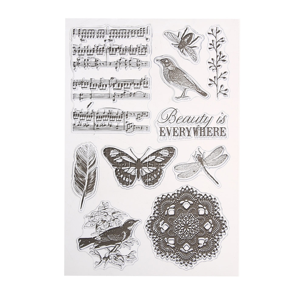 Vintage Transparent Silicone Clear Stamps for DIY ... – Vicedeal