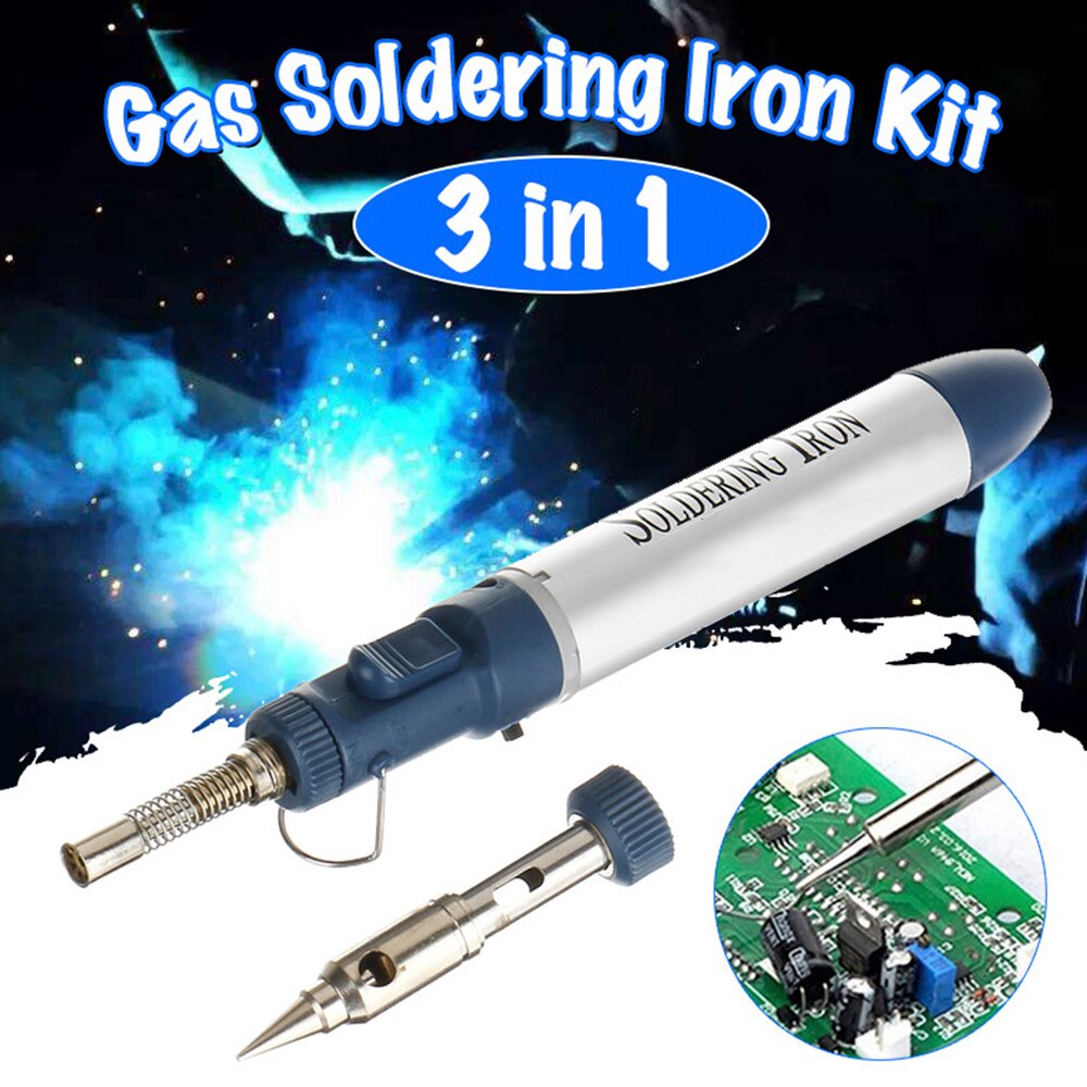3 In 1 Professionele Gas Soldeerbout Kit W/Soldeer... – Vicedeal