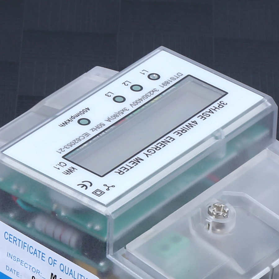 3-Fase 4-Draads Din Rail Meter DTS1891 Hoge Nauwke... – Grandado