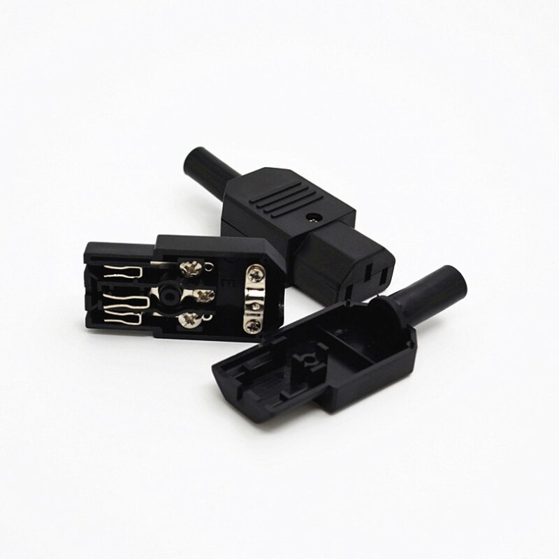IEC Straight Cable Plug Connector C13 C14 10A 250V... – Grandado