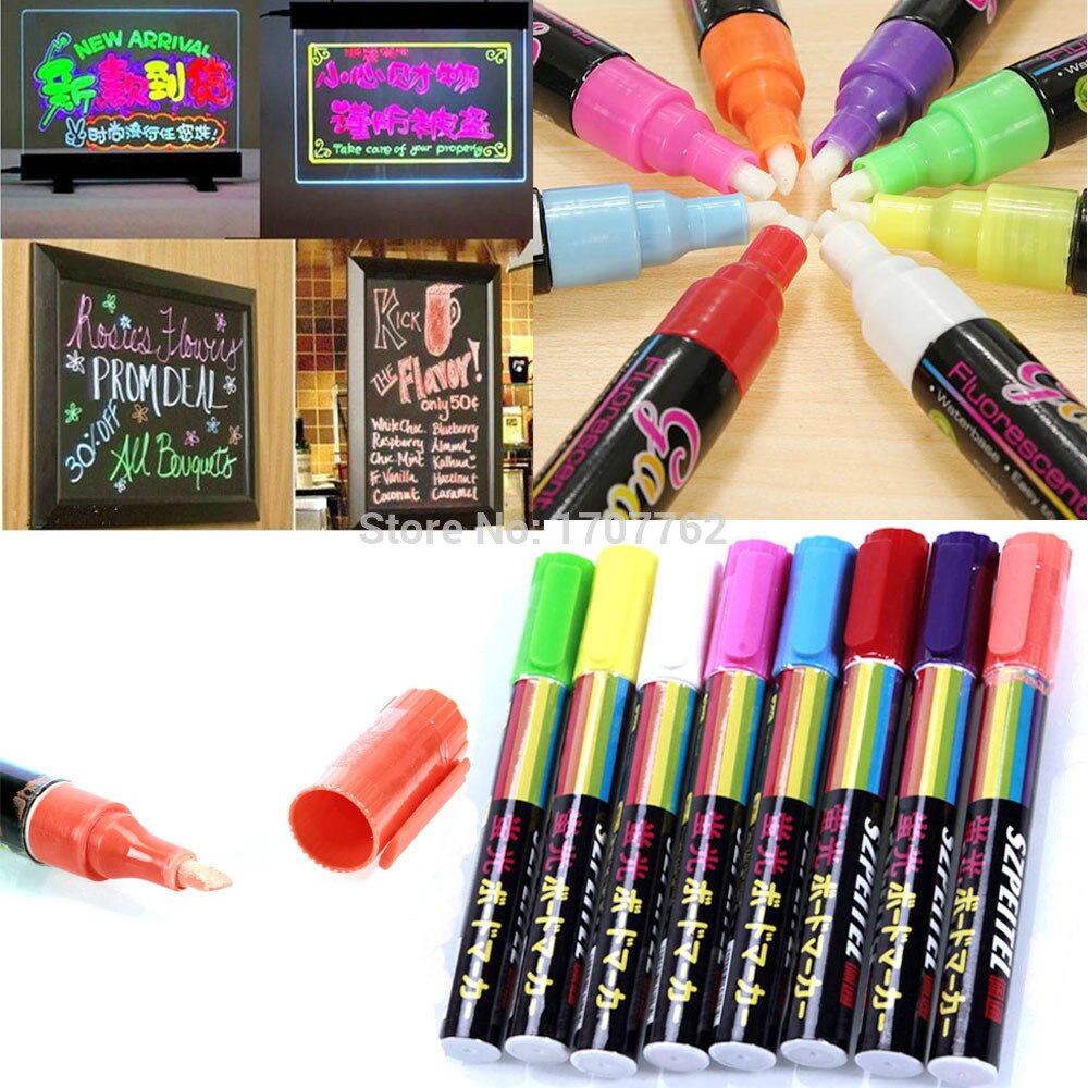 Highlighter Pen Liquid Chalk Marker Set For LED Wr... – Vicedeal