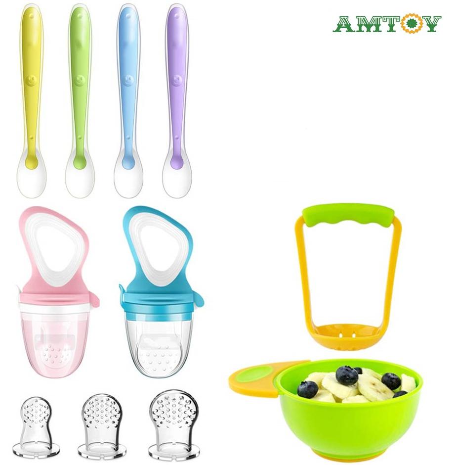 Baby First Stage Feeding Set Food Feeder Baby Fres... – Vicedeal
