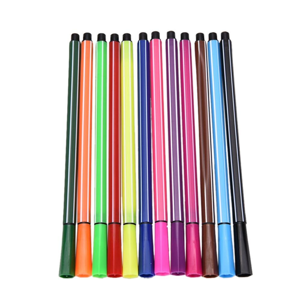 12 Colors/set Gel Ink Pen Stationery Water-color P... – Vicedeal