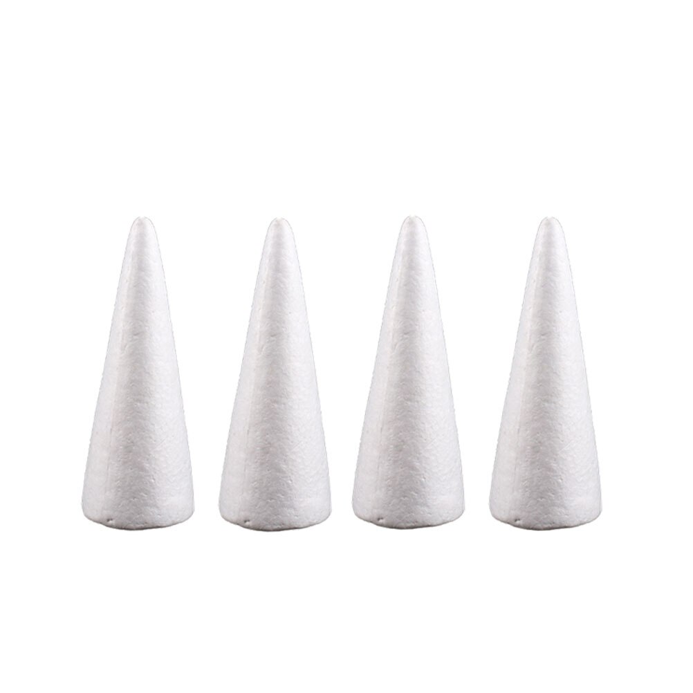 6pcs 24cm White Solid Foam DIY Cone Children Handm... – Grandado