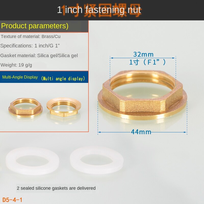 1/2IN 3/4IN 1inch copper outer hexagonal cap back ... – Grandado