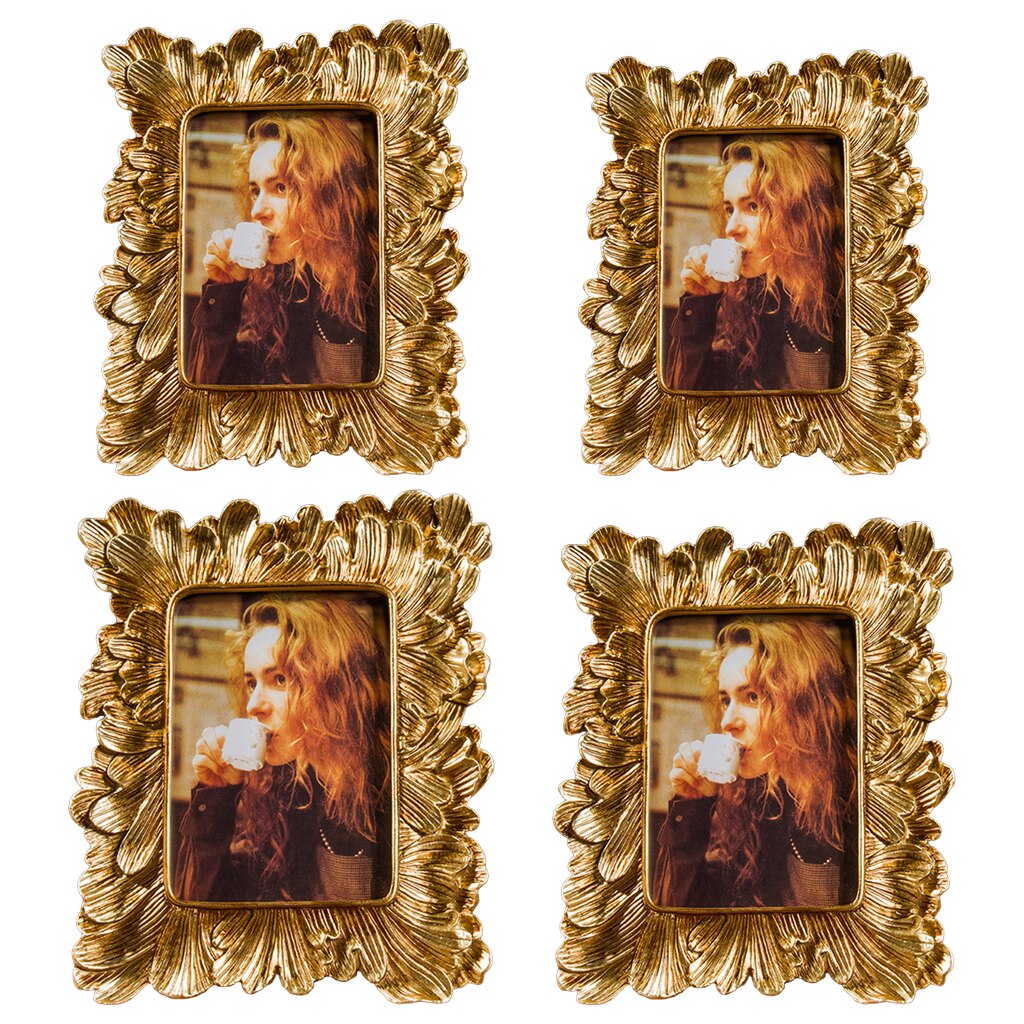 European Gold Picture Frame Wedding Iris Flower De... – Grandado