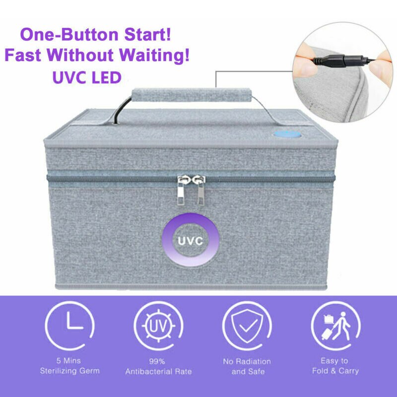 Foldable UV Light Sanitizers Bag Portable UVC Box ... – Grandado