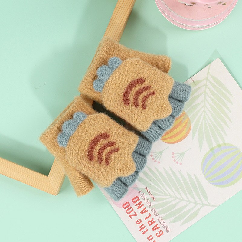 Winter Thicken Baby Gloves Soft Cotton Cartoon Fli... – Grandado
