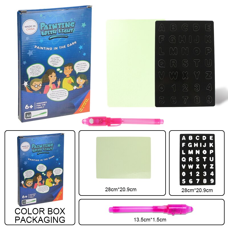 Magic English Alphabet Drawing Board Set with Nigh... – Grandado