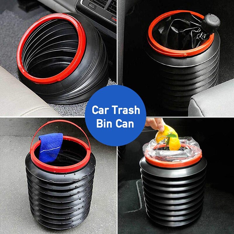 Car Trash Bin Multifunctional Retractable Car Storage Bin Portable ...