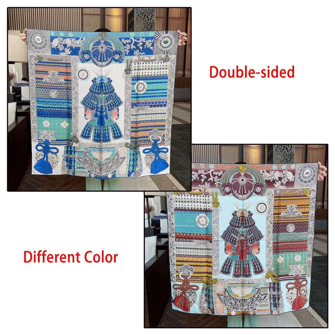 100% Twill Silk Scarf Double-sided Different Color... – Vicedeal