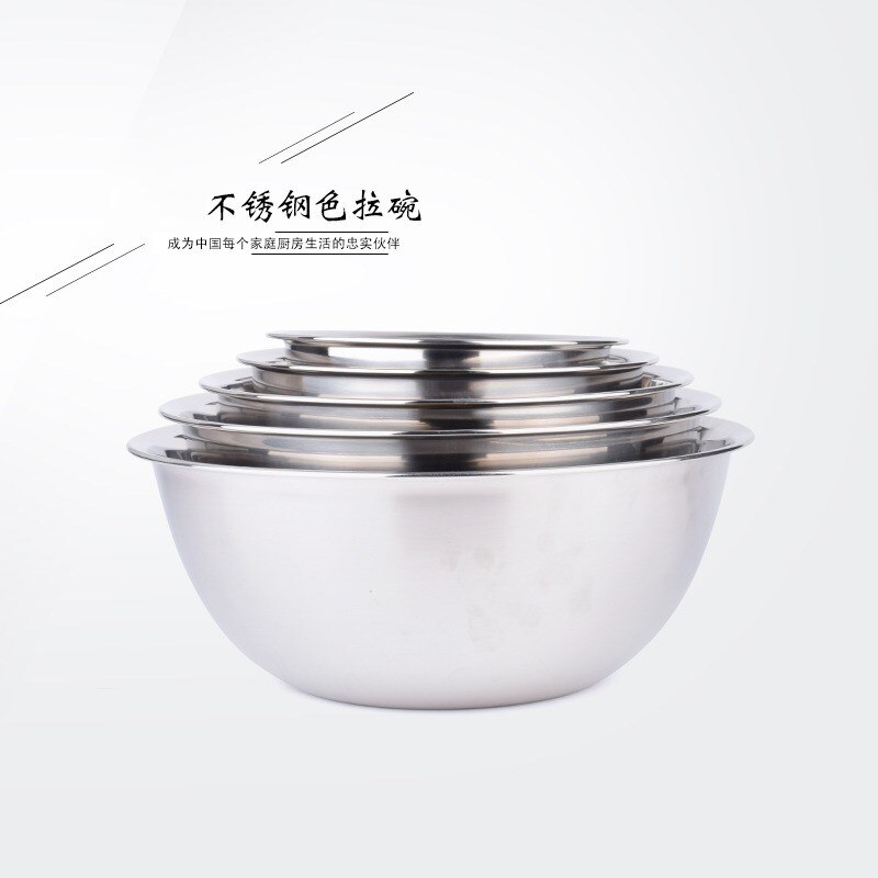 304 Stainless Steel Mixing Bowl Kitchen Anti-scald... – Grandado