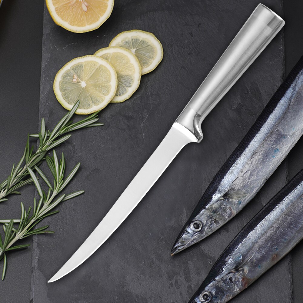 Qing 6" 7" 8" inch Fish Fillet Knife Stainless Ste... – Vicedeal