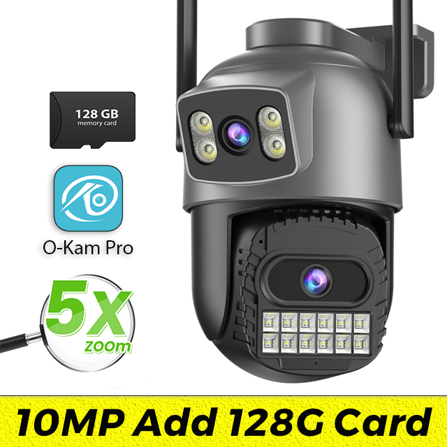 Outdoor Dual Screen IP Camera, 15MP, WiFi, PTZ,10X... – Grandado