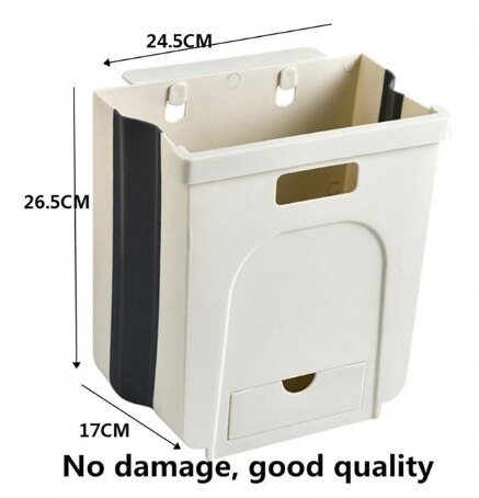 5L 9L Wall Mounted Folding Waste Bin Kitchen Cabin... – Vicedeal