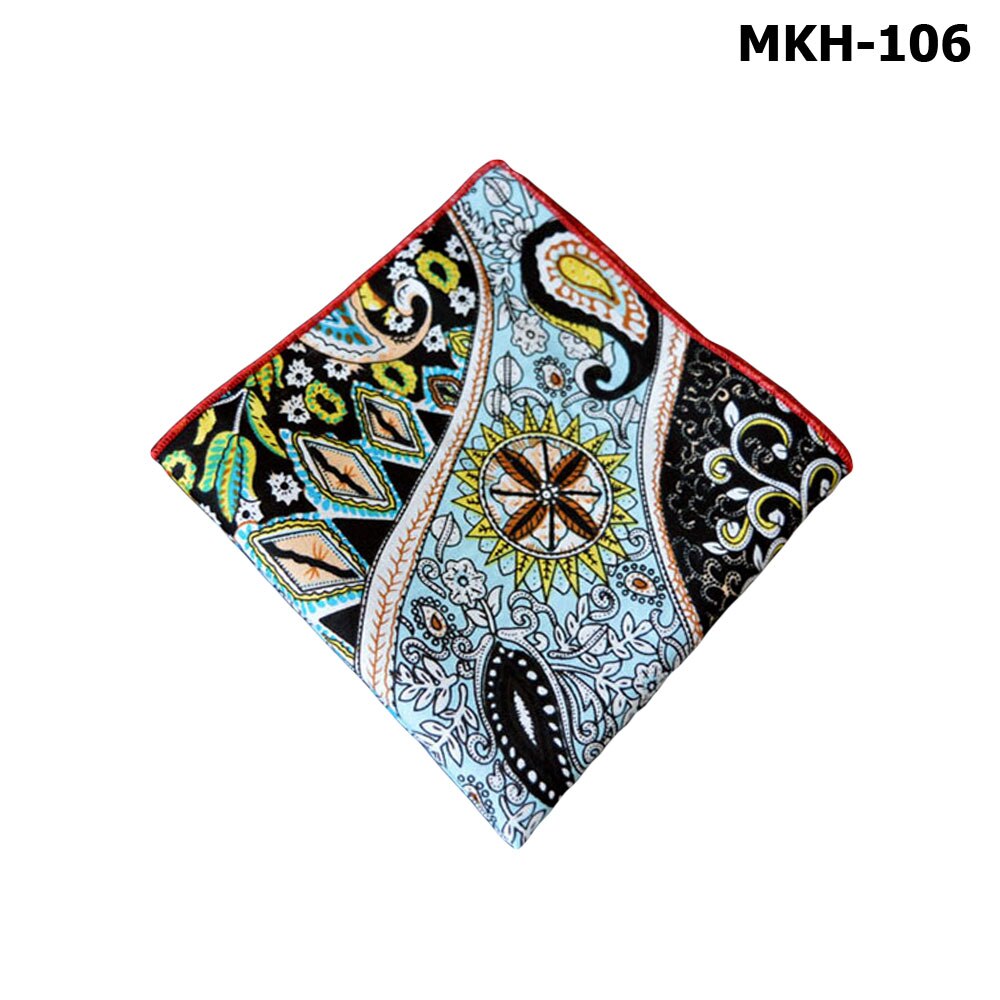 Men's Colorful Paisley Floral Handkerchief Men Acc... – Grandado