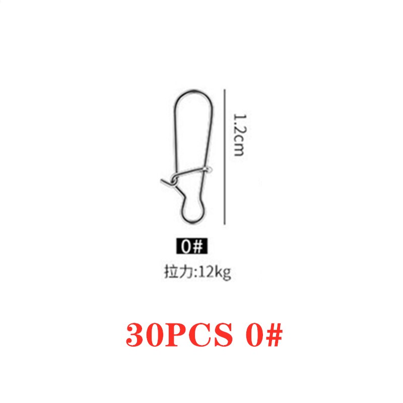 30PCS Gourd Type Stainless Hook Swivel Solid Rings... – Grandado