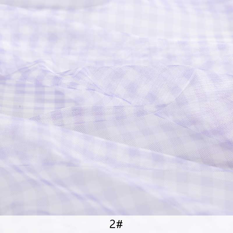 Verificação de tecido de tule transparente, decora... – Grandado