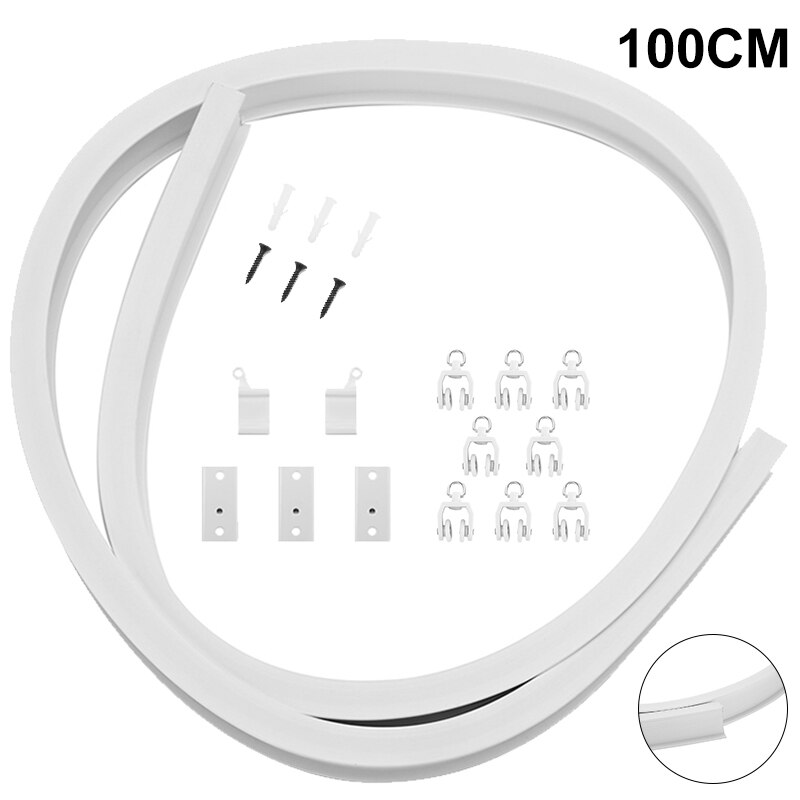 Bendable Nano Plastic Curtain Track Rail Bendable ... – Vicedeal