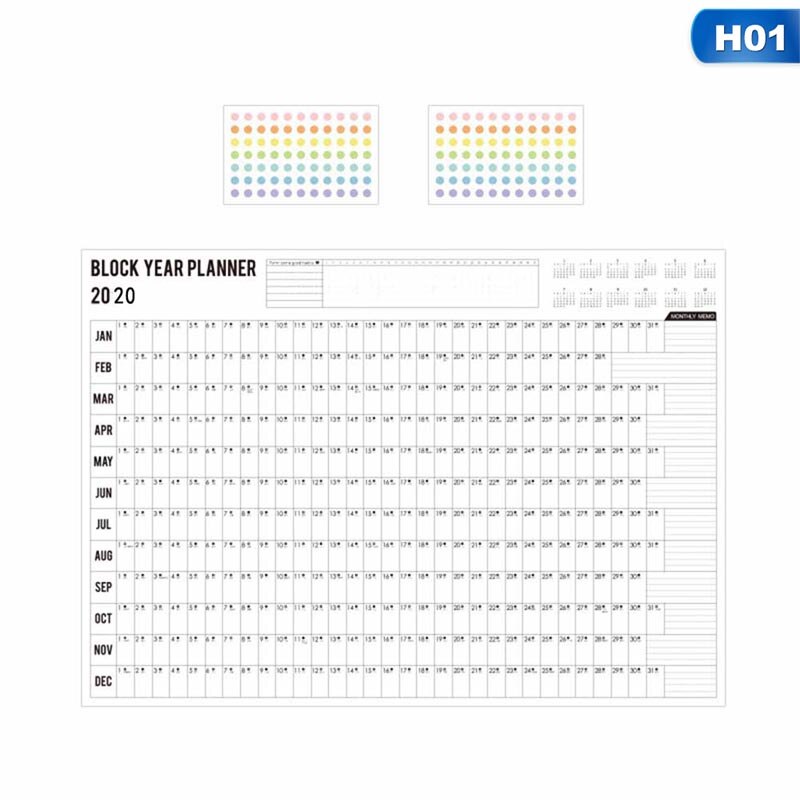 Block Jahr Planer Täglichen planen Papier Zauberst... – Grandado