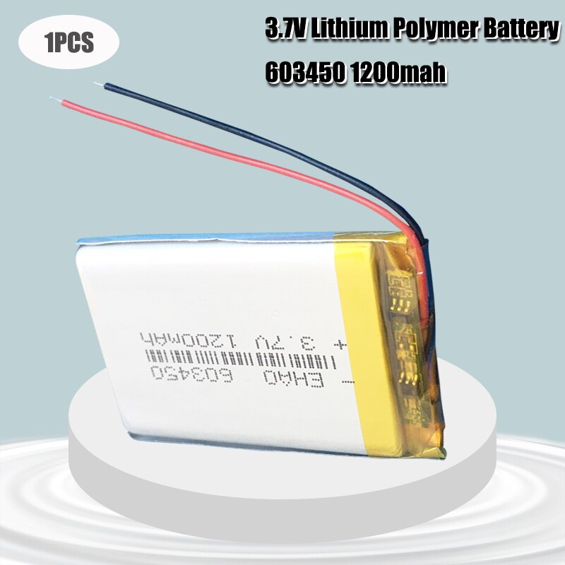 Portable 1200mAh Li Polymer Lipo Battery 3.7v Rech... – Grandado