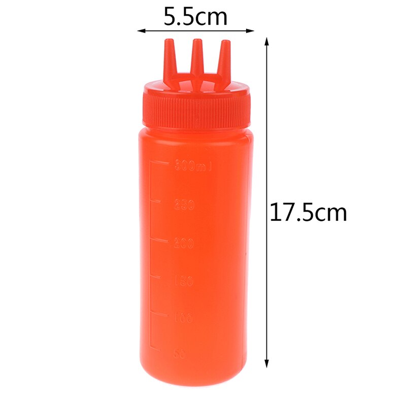 1Pcs 3 Gaten Knijpfles Saus Azijn Olie Ketchup Jus... – Grandado
