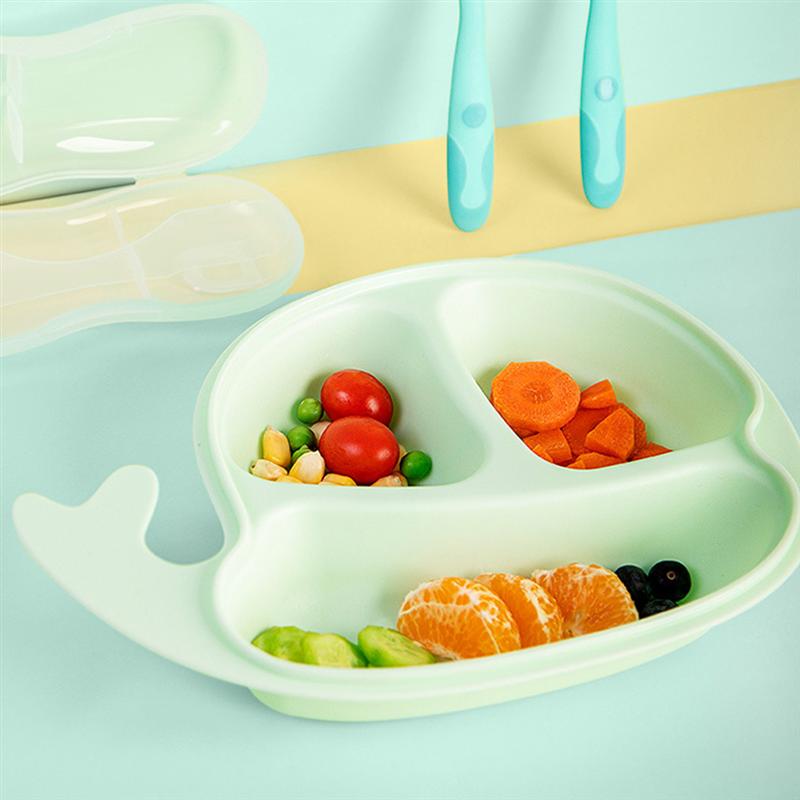 1Pc Baby Dinner Plate Baby Compartment Plate Child... – Grandado