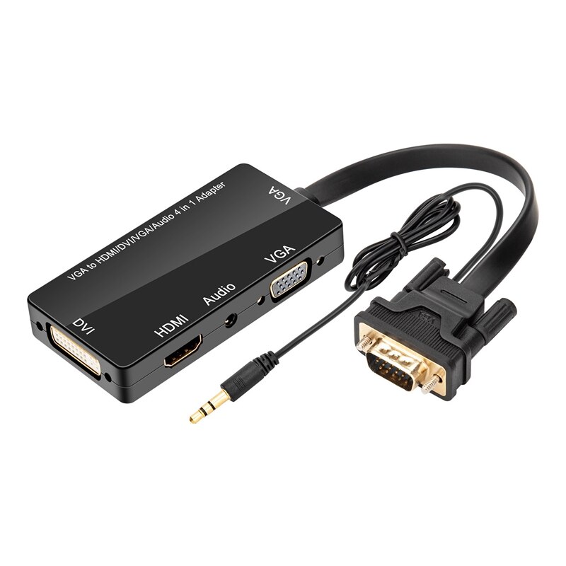 VGA to HDMI Adapter 1080P VGA HDMI DVA 4-In-1 Swit... – Vicedeal