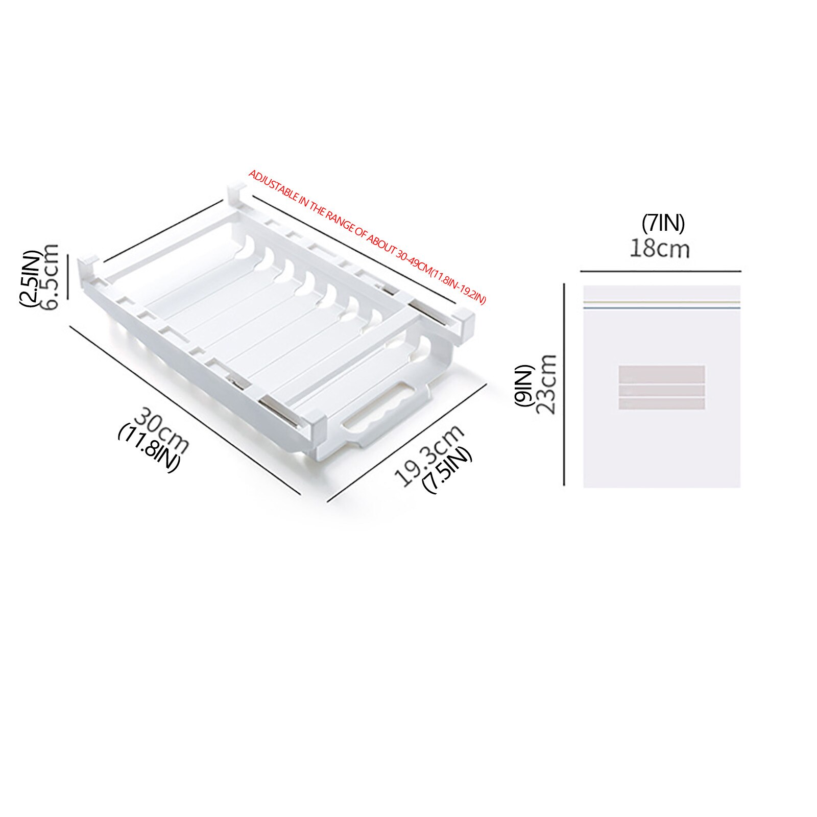 Food Sealed Bag Storage Rack Rail Storage Danger R... – Grandado