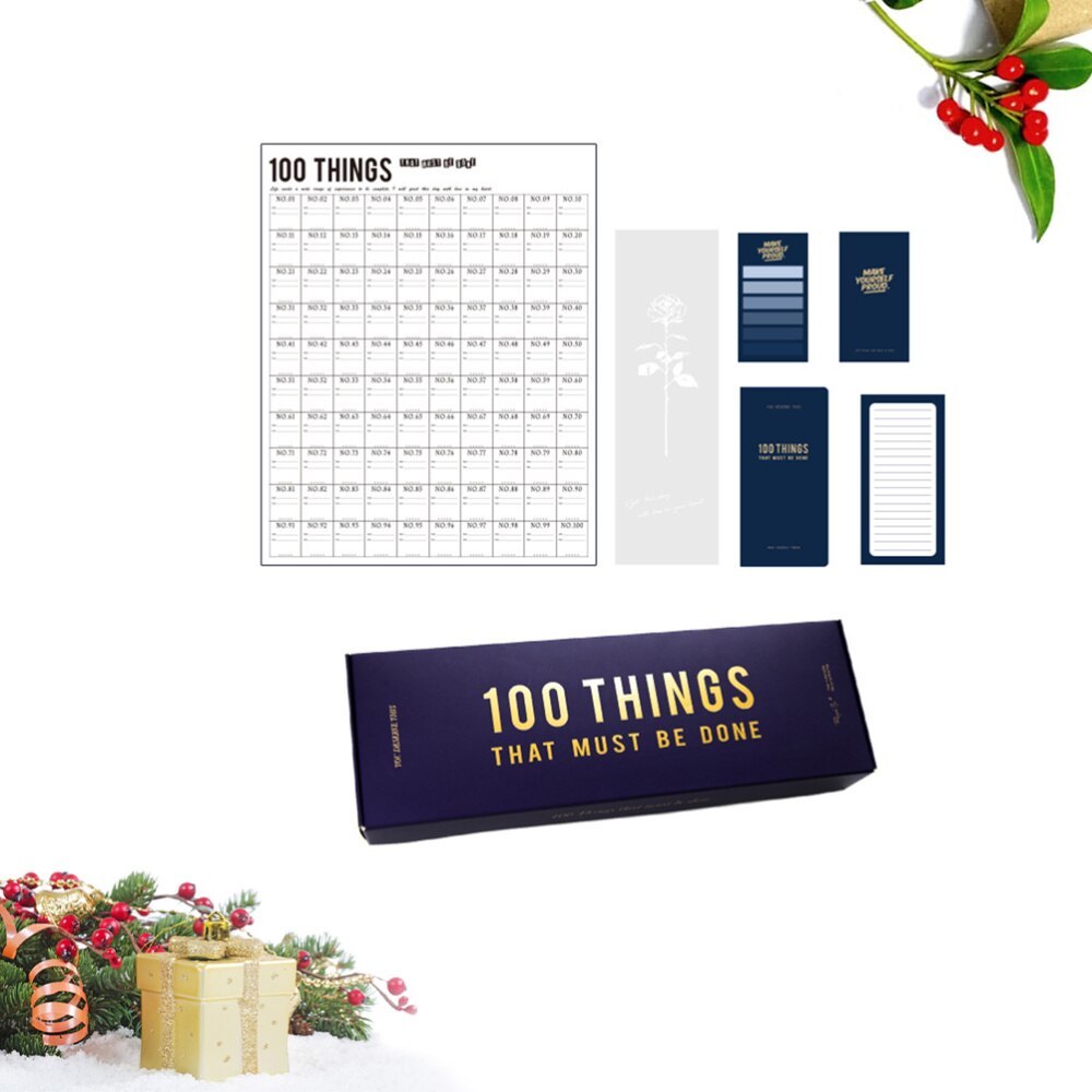 100 Days Planner Set Wall Sticker Work Schedule Re... – Grandado