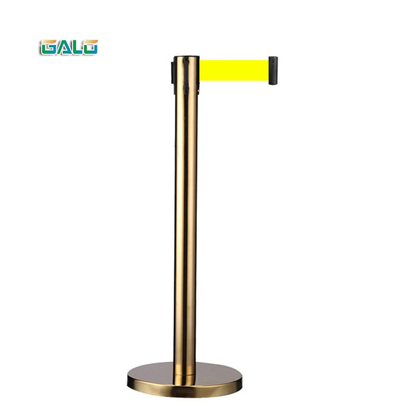 Golden pillar Retractable Belt Queue Line Stand Ro... – Grandado