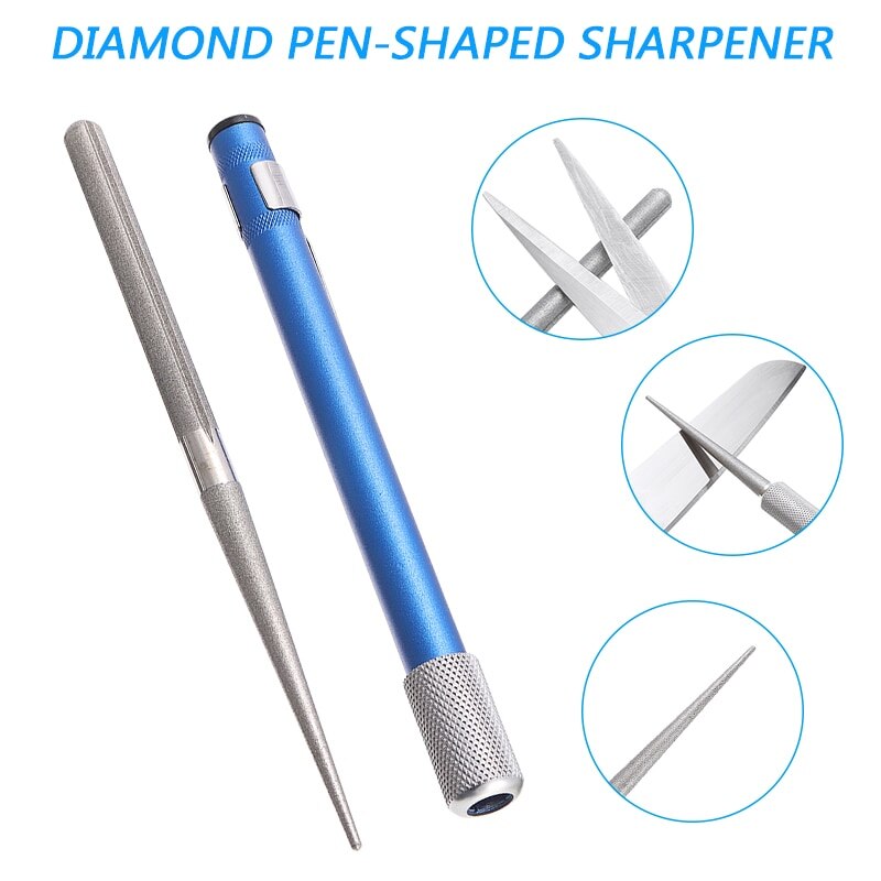 1Pcs 130mm Blue Diamond Pen Sharpener 2-in-1 Diamo... – Grandado