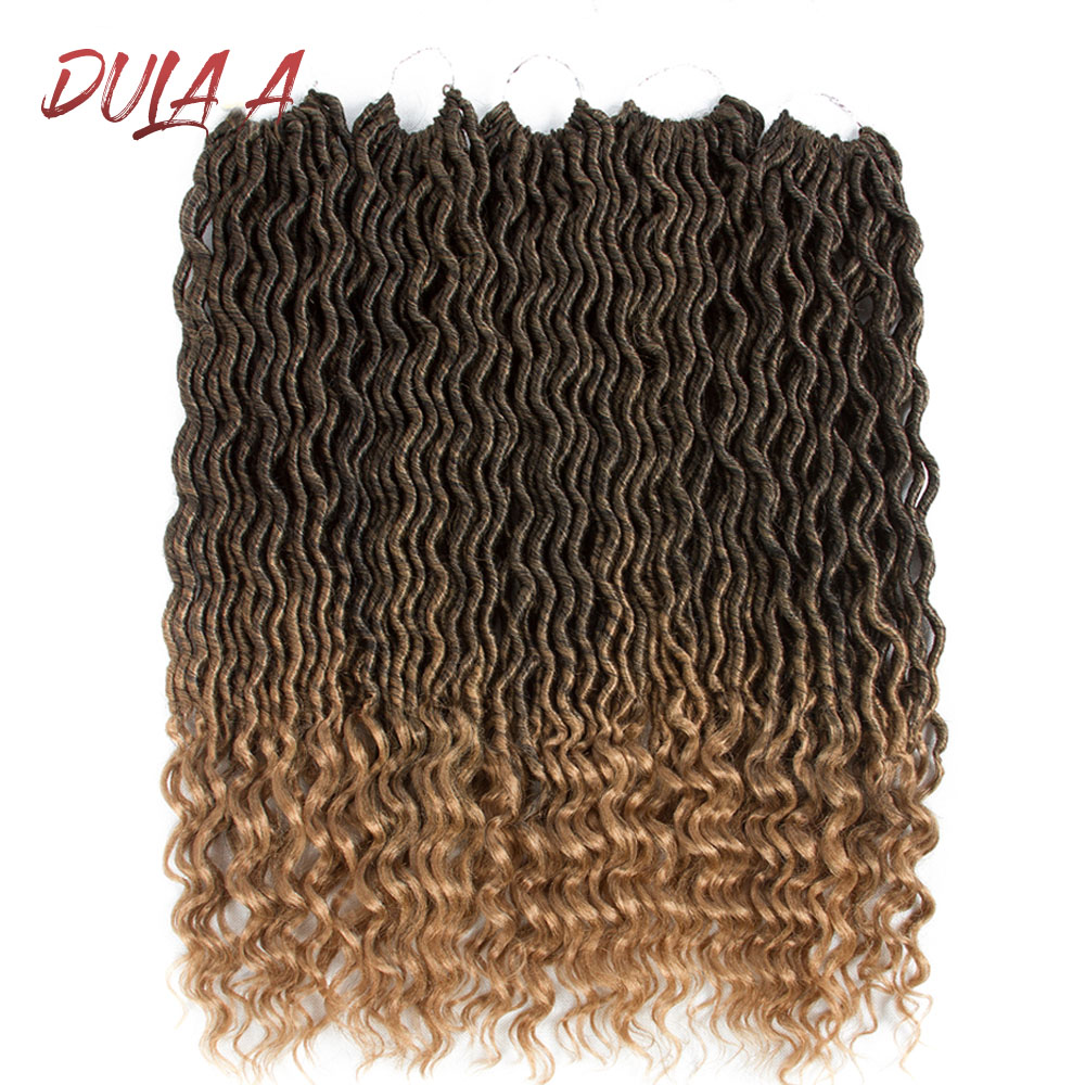 Dula A Bohemian Curly Crochet Braids Faux Locs Cro... – Grandado