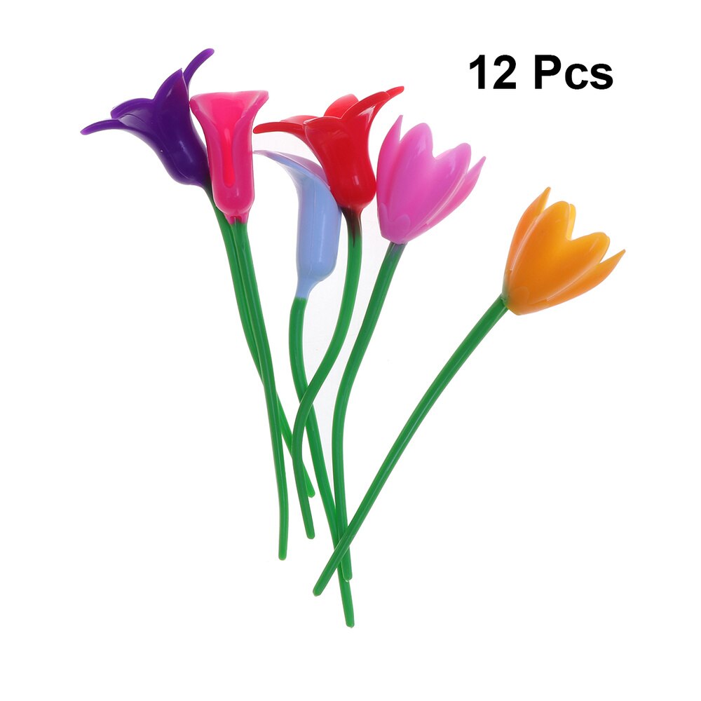 12pcs Silicone Flower Glass Marker Glass Tags Labe... – Grandado