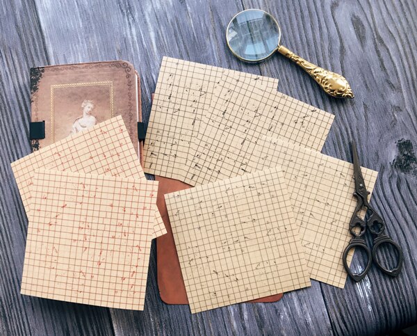 6Pcs/Pack Vintage Grid Kraft Paper Sticker DIY Cra... – Vicedeal