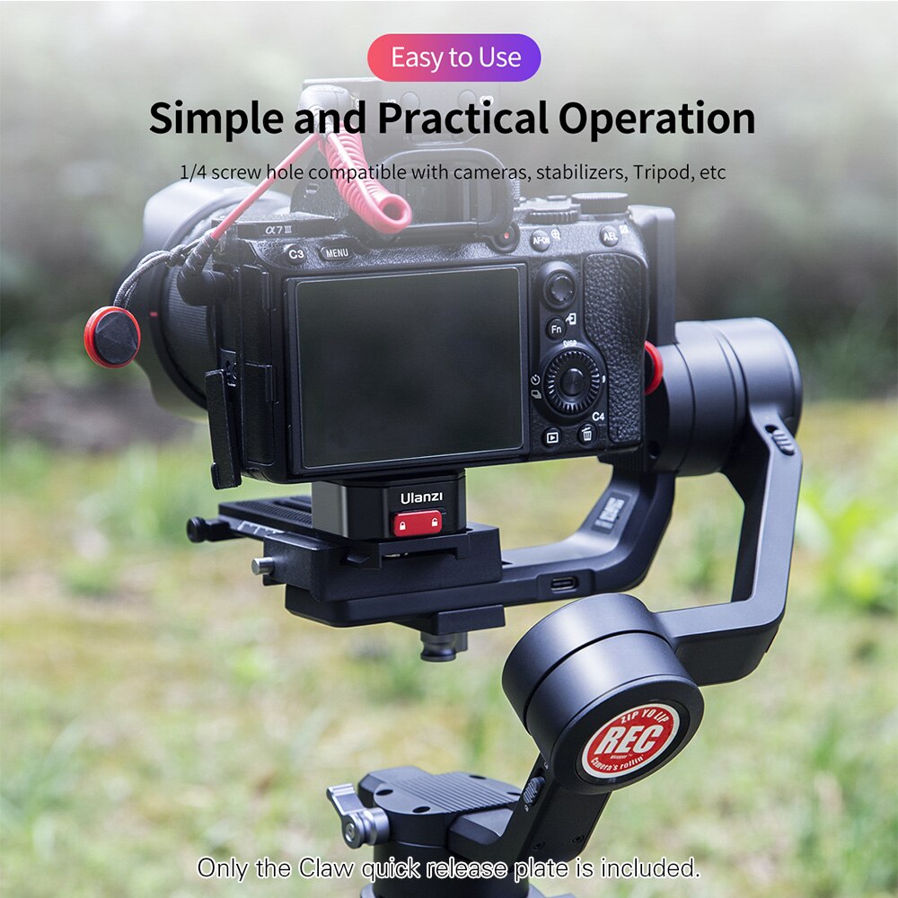 Ulanzi Claw Quick Release Plate Mini QR Plater with 1/4 Inch Screw for ...