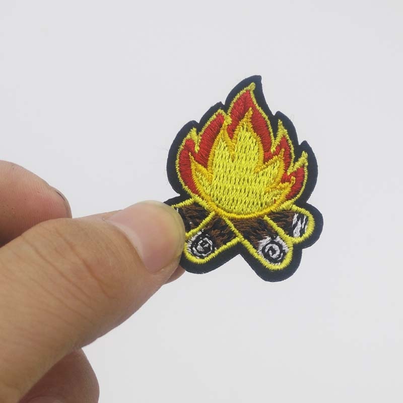 Full Embroidered Bonfire Campfire Iron On Patch Em... – Grandado