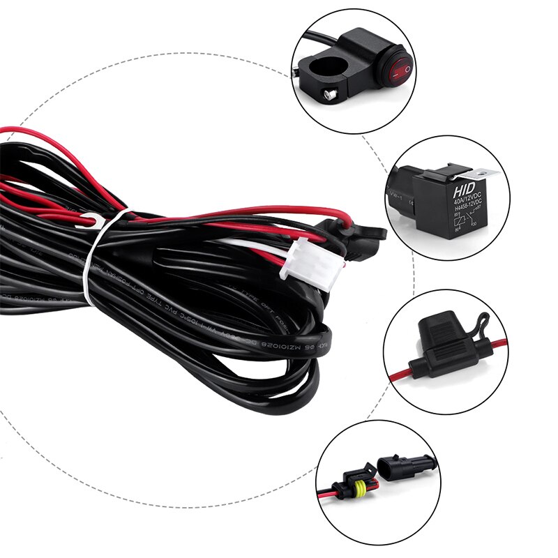 1set Wiring Harness for Led motorcycle headlights ... – Grandado 1set Wiring Harness for Led motorcycle headlights ... – Grandado