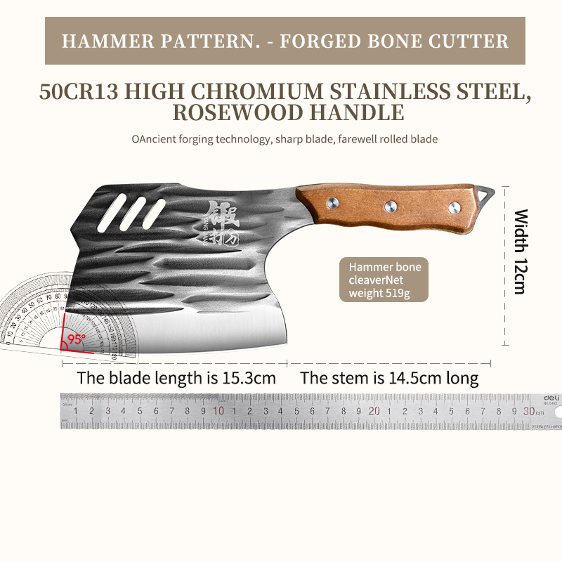 Upgrade High carbon steel meat cleaver High hardne... – Grandado