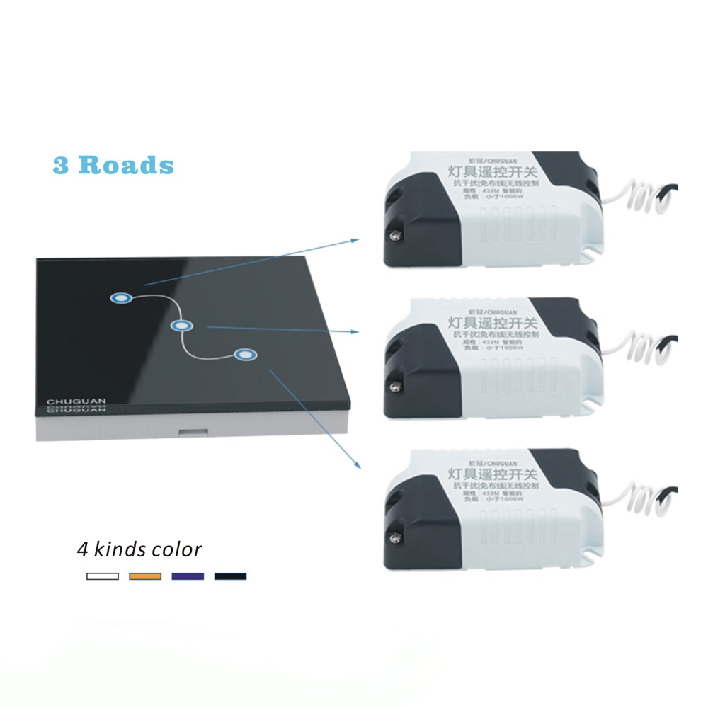 Smart Home EU/UK Touch Switch LED Wall Light Switc... – Grandado