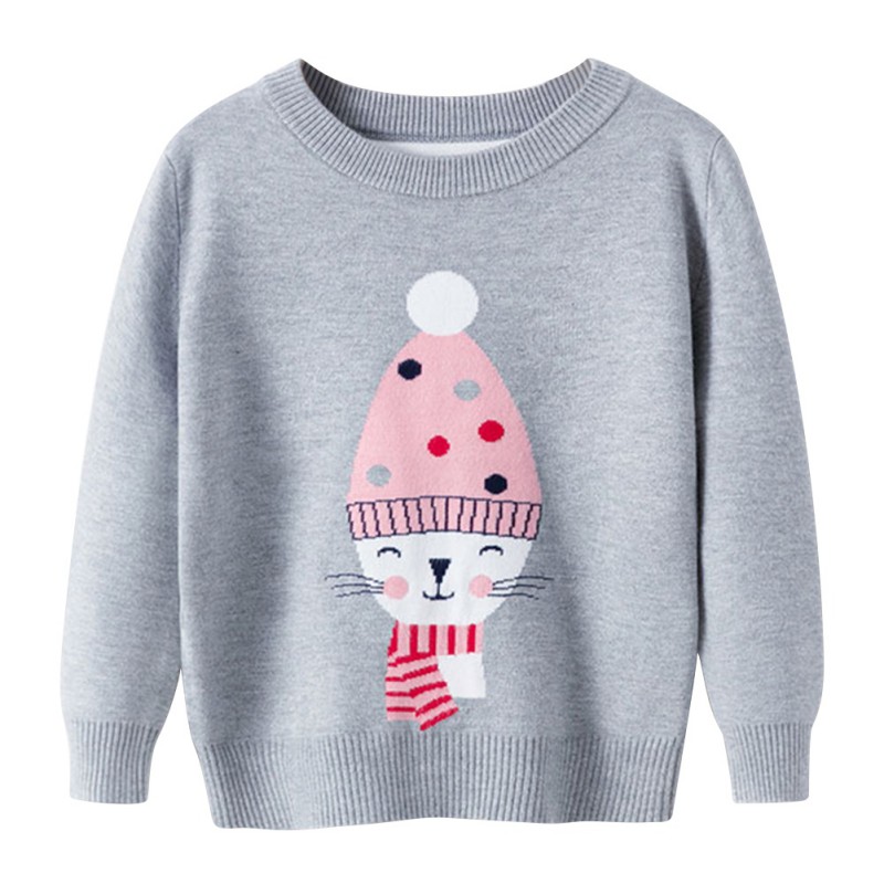 Meisje Herfst Herfst Winter Leuke Swearter Cartoon... – Grandado