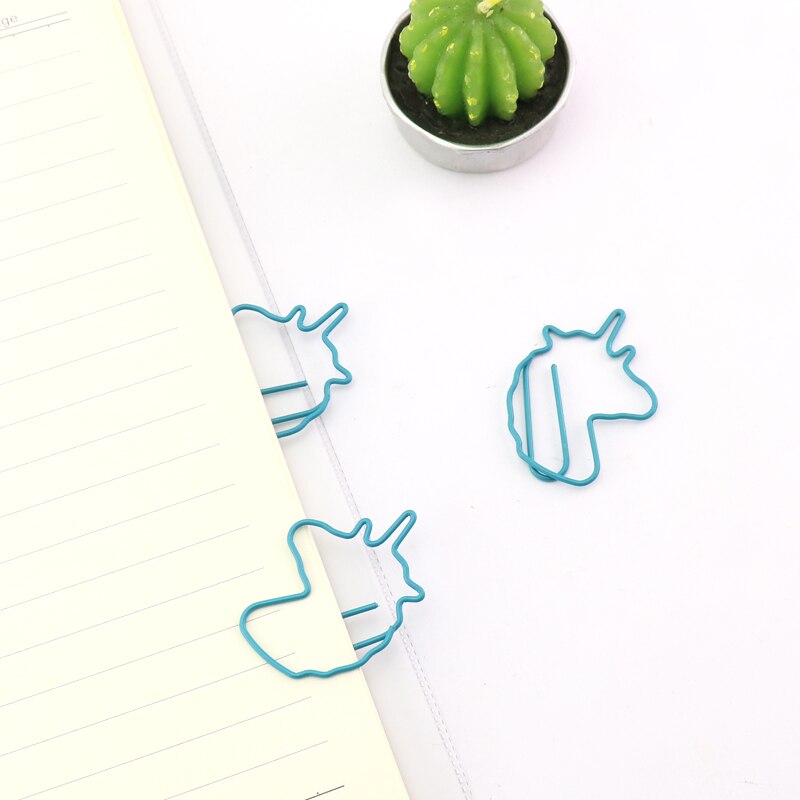 Blue Unicorn Paper Clip Shaped Cartoon Paper Clip ... – Grandado