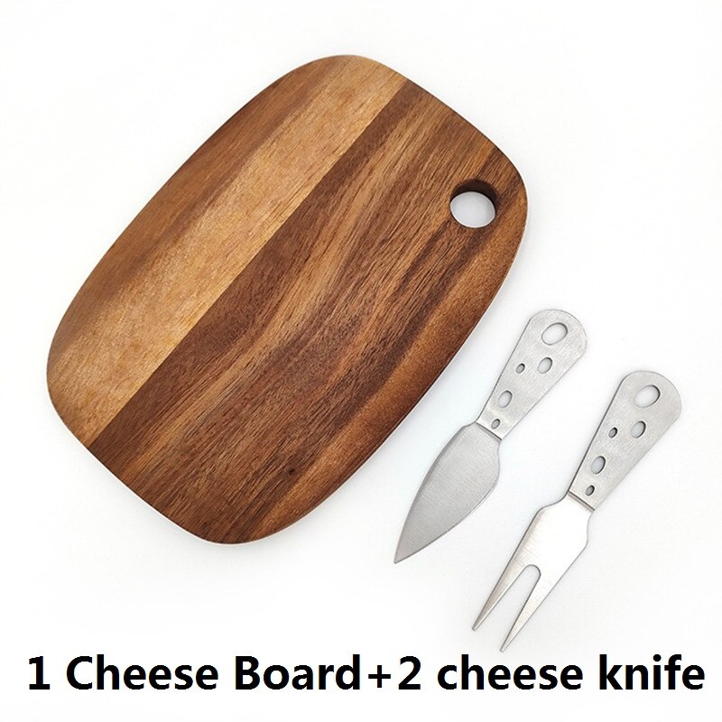 Cheese Board Set Acacia Cheese Block Stainless ste... – Grandado