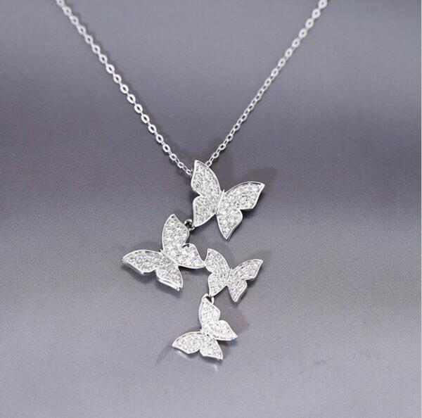 Multiple Zircon Butterfly Necklaces – Grandado