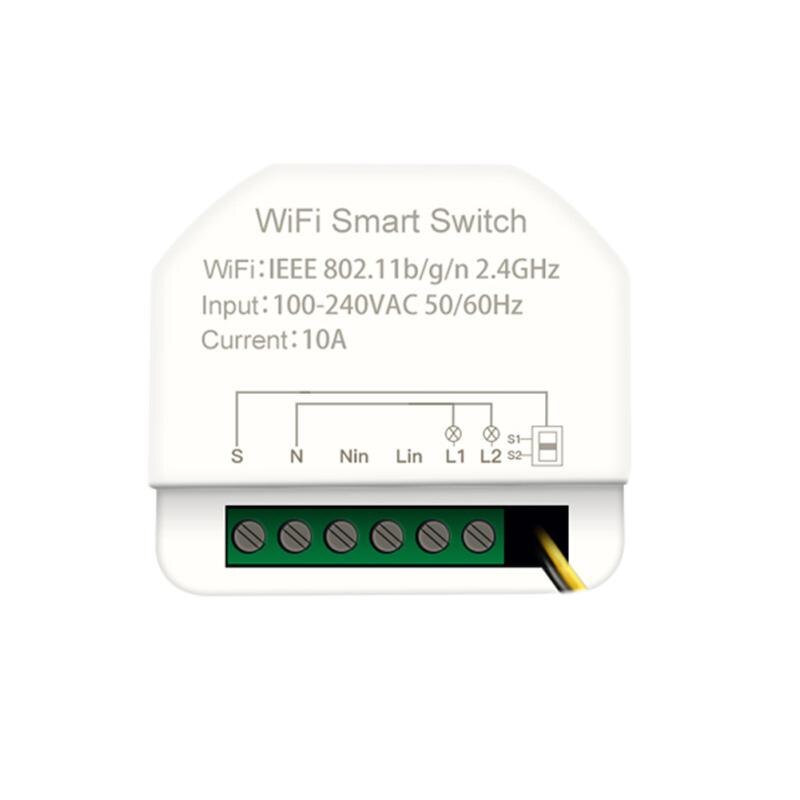 Tuya Wifi Smart Switch 2Gang 3Gang 10A Module Smar... – Vicedeal