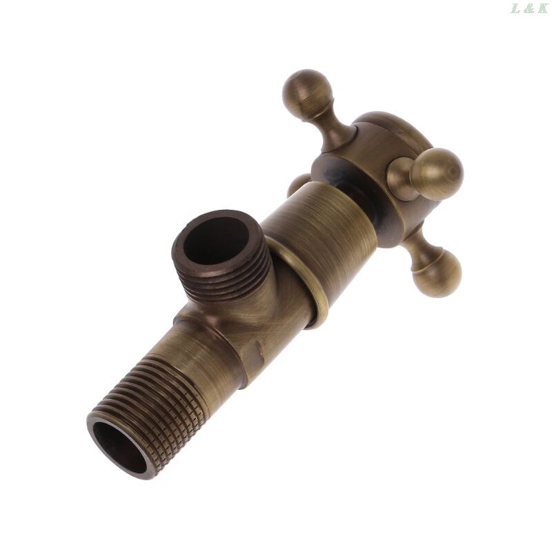 Antique Brass Triangle Valve 1/2" Male Thread Wate... – Vicedeal