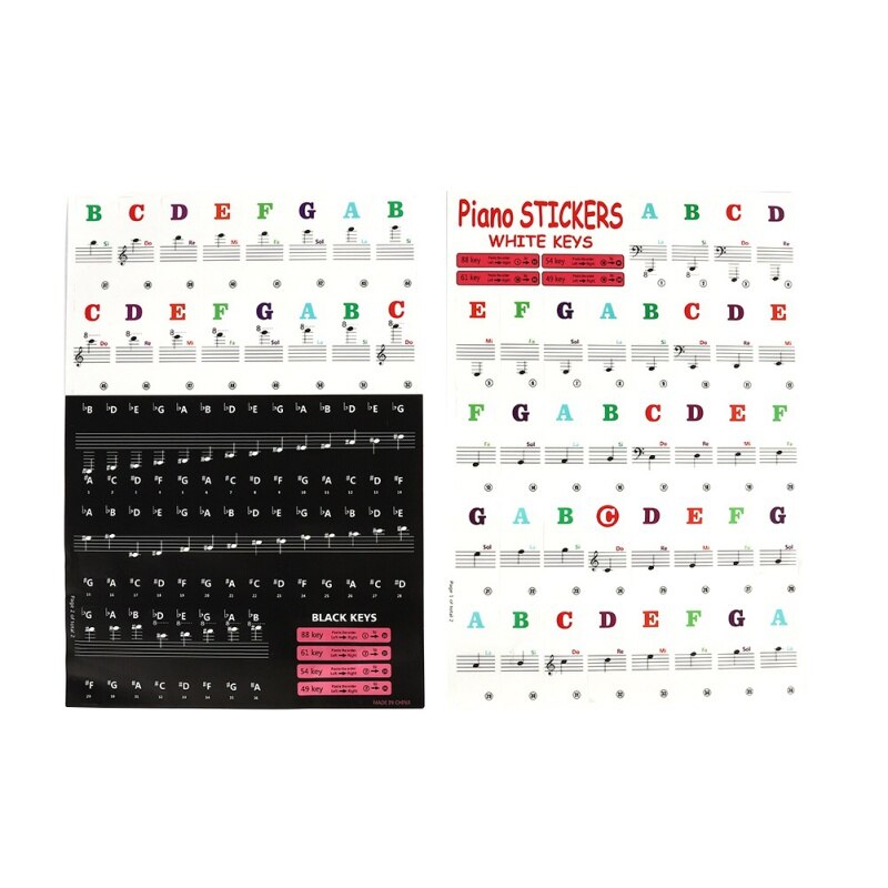 88 Key 61 Key 54 Key Piano Stickers Children Begin... – Grandado