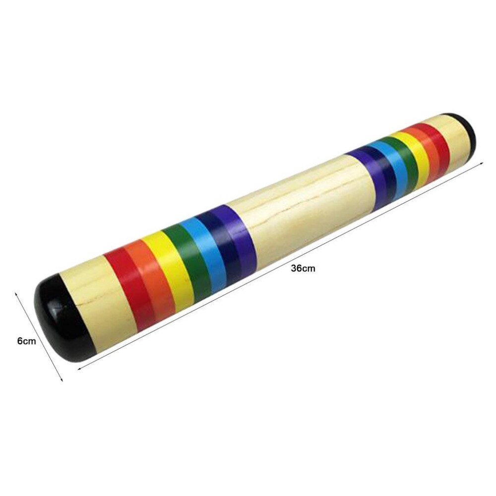 Rainmaker shaker Solid Wood Colorful Sand Sound Ma... – Grandado